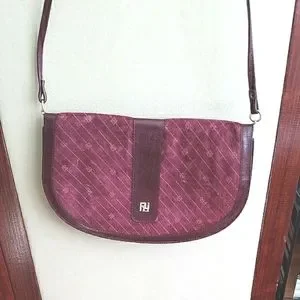 Peruzzi | Bags | Vintage Peruzzi Italian Leather Suede Curved Bag Purse ...